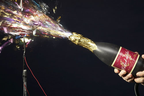 Eppyphotog's Blog: Champagne Bottle exploding with confetti